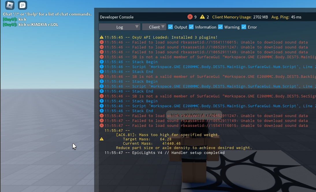 OxyU Admin System - Scripting Support - Developer Forum | Roblox