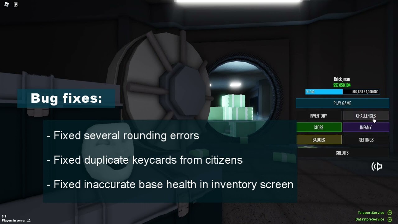 Notoriety Release Notes (2022) - Bulletin Board - Developer Forum | Roblox