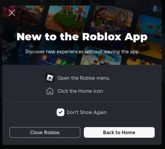 Pop-up appears when closing Roblox player, even after clicking "Don't ...