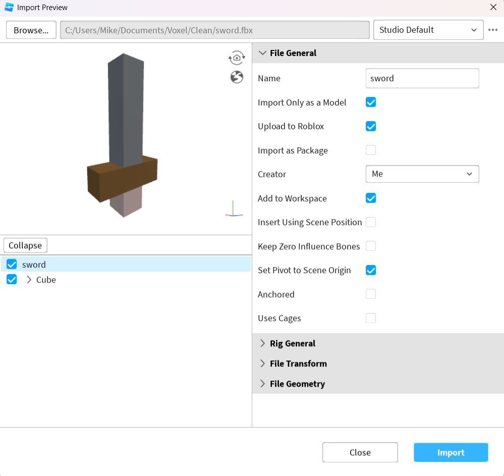 Roblox Mesh Import from FBX doesn't obey UV mapping - Platform Usage ...