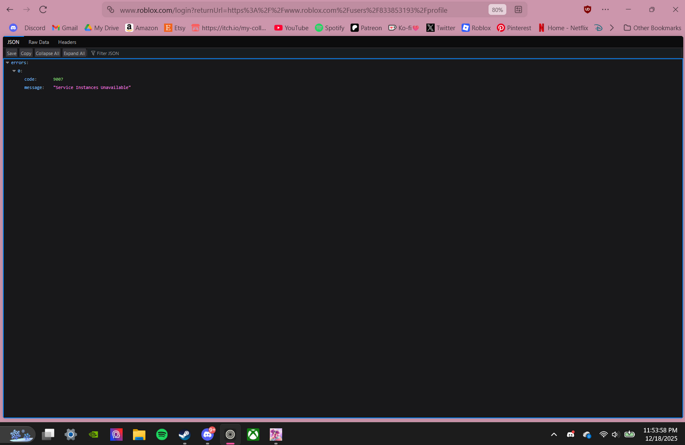 Roblox website isn't working - Platform Usage Support - Developer Forum ...