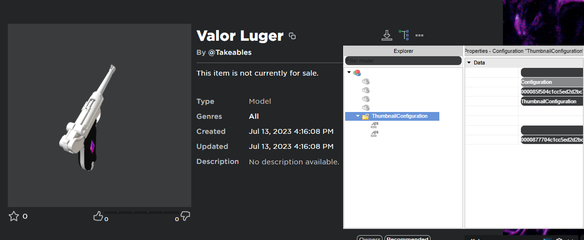 ThumbnailCamera Bug? - Game Design Support - Developer Forum | Roblox