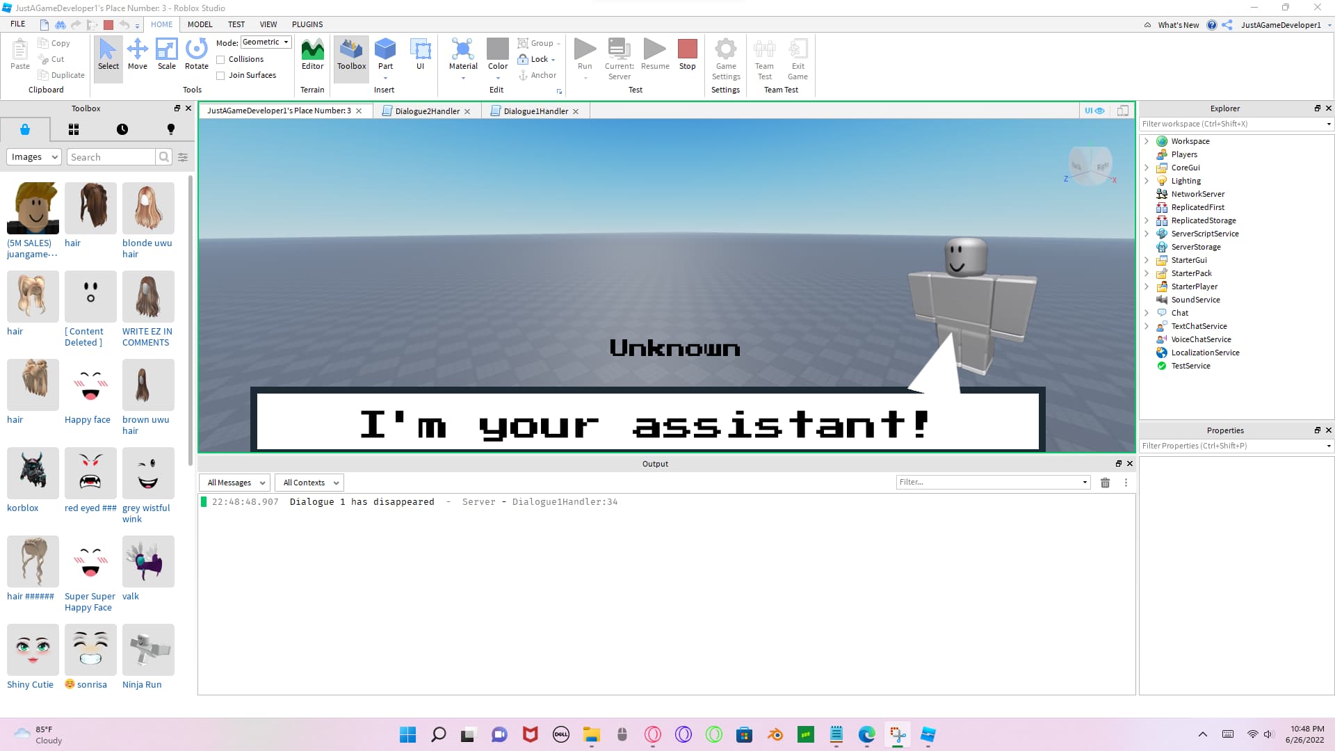 My script wont run in play mode but runs in run mode - Scripting Support - Developer Forum | Roblox