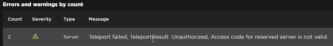 Error appears randomly: Attempted to teleport to a place that is ...