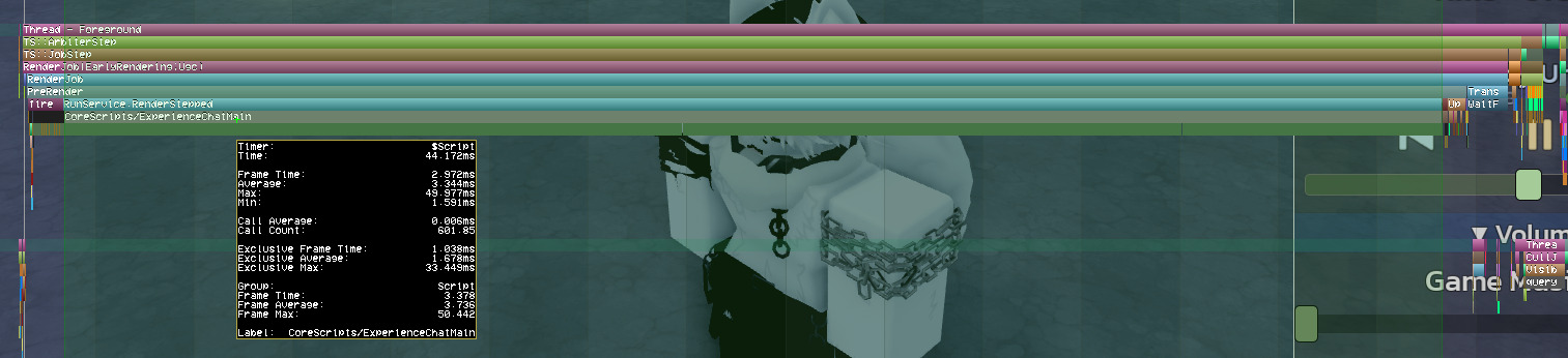 Random lag-spikes from ExperienceChatMain CoreScript? - Engine Bugs - Developer Forum | Roblox
