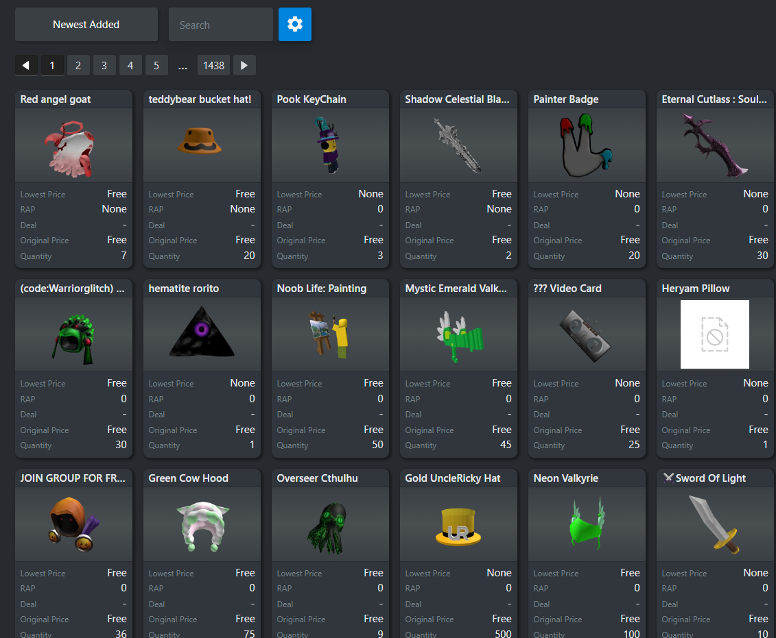 Rework the price of free UGC limited copies - Website Features ...