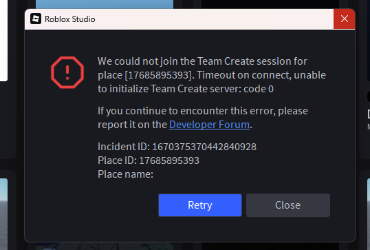 'Setting up server’ bug in Roblox Studio - Platform Usage Support ...