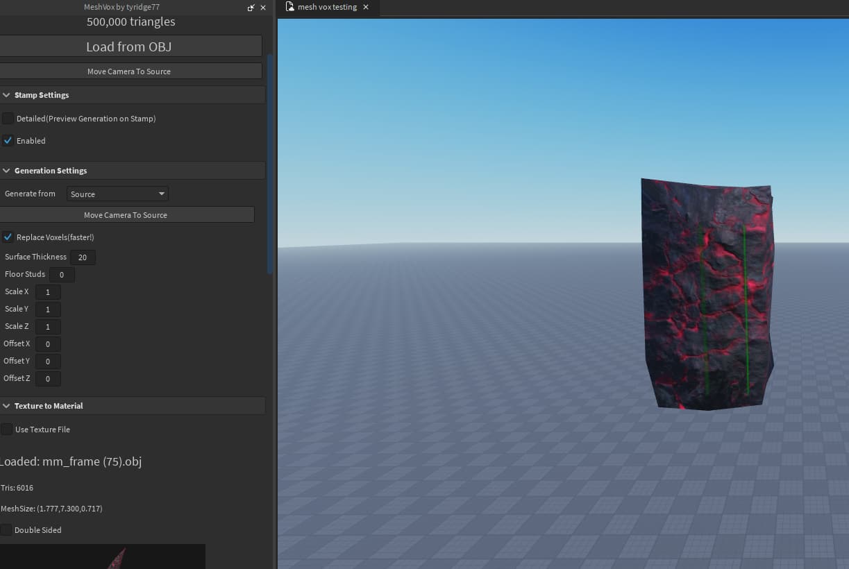 MeshVox V1.3 - A powerful 3D mesh-terrain converter - Community Resources - Developer Forum | Roblox