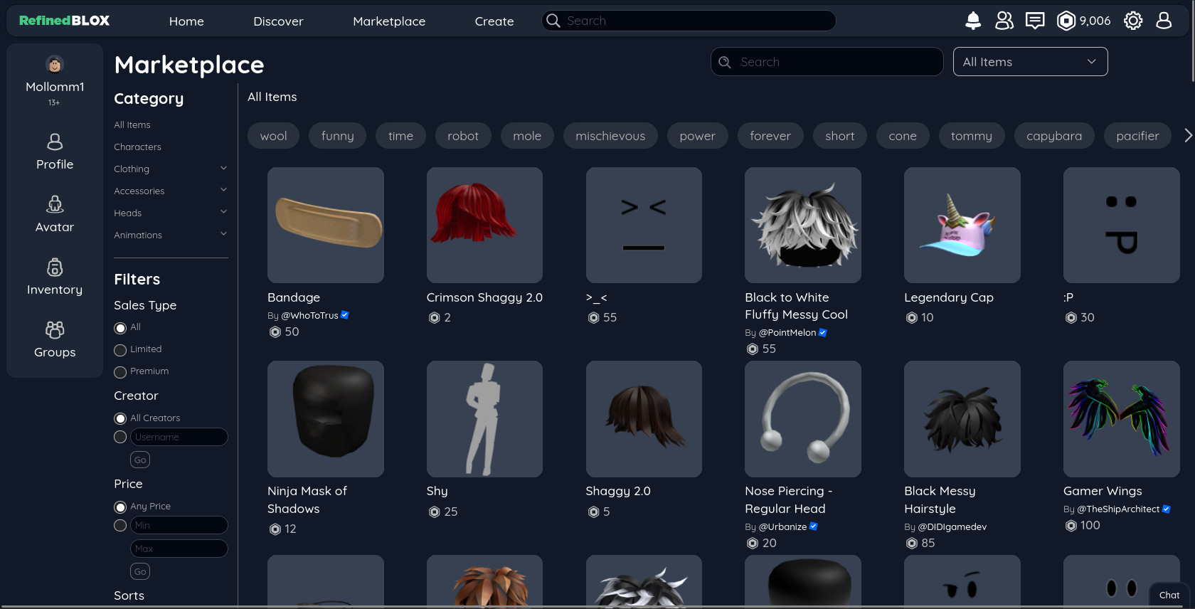 [0.7] Refinedblox - A Simple and Modern CSS theme, For the Roblox ...