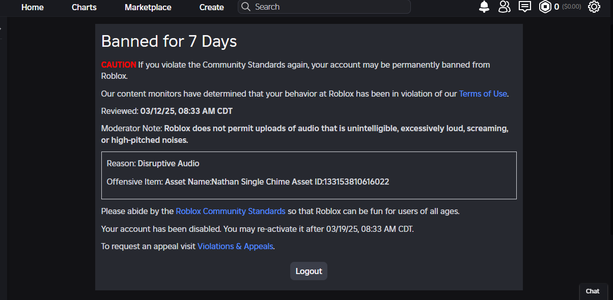 Account moderated for the same asset multiple times leading to ...