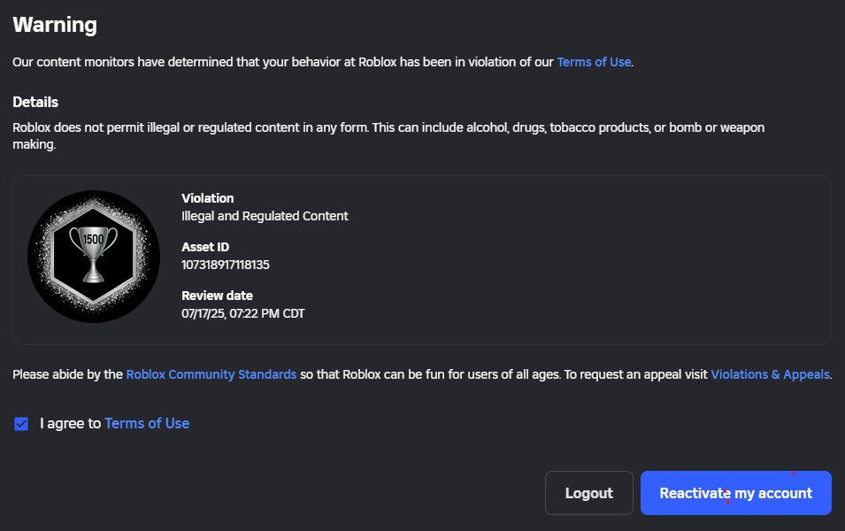 Why did I get flagged? - Platform Usage Support - Developer Forum | Roblox