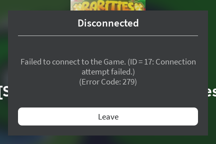 Failed to connect to the game should ask to "Reconnect" instead of LEAVE - Engine Features ...
