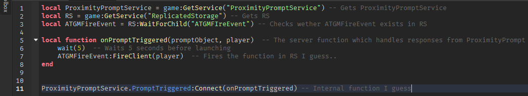Nothing happens when ProximityPrompt connected to RemoteEvent is triggered - Scripting Support ...