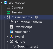 I am unable to make my own custom swords in roblox studio using blender - Scripting Support ...