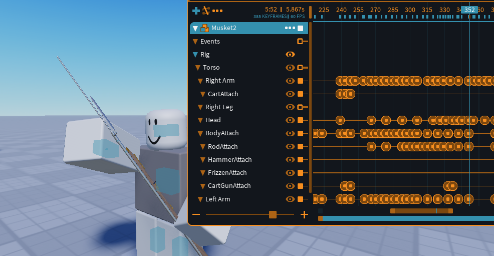 Animation is different when animated in moon animator and roblox editor ...