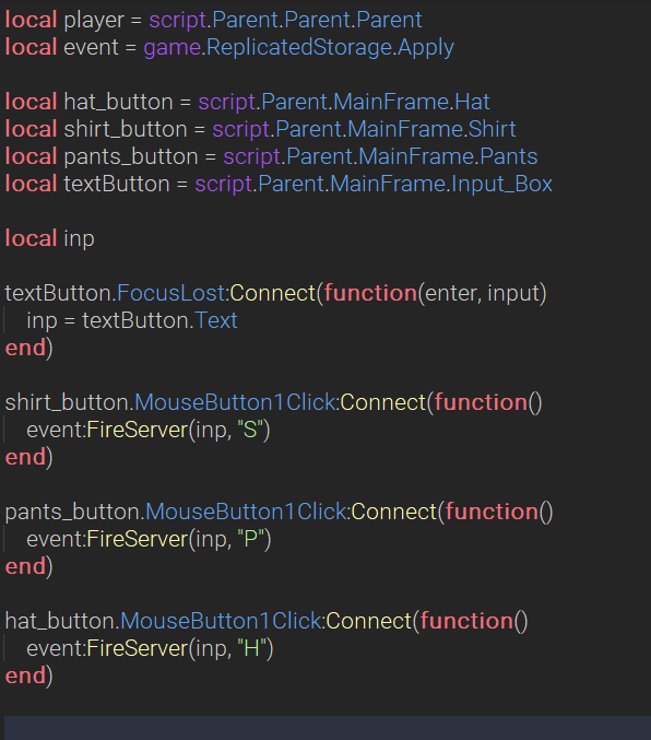 Help creating an automatic shirt applier/creator! - Scripting Support ...