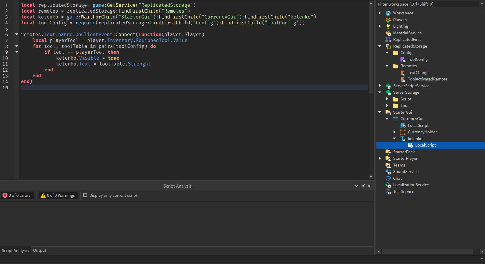 How to change text label's Text with a event - Scripting Support - Developer Forum | Roblox