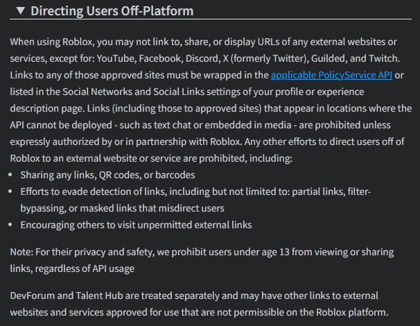 Are we allowed to promote our Social Media platforms on our Roblox ...