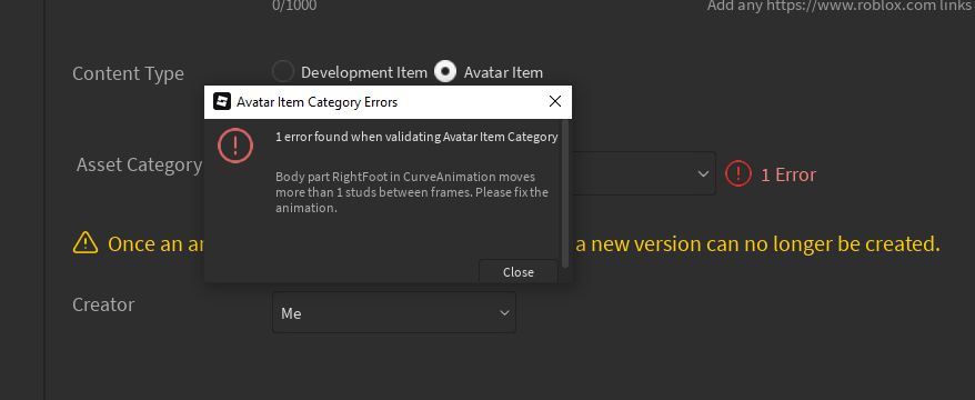 Issue with uploading UGC Emote - Platform Usage Support - Developer Forum | Roblox
