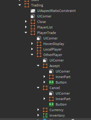 Trade buttons are not clickable - Scripting Support - Developer Forum | Roblox