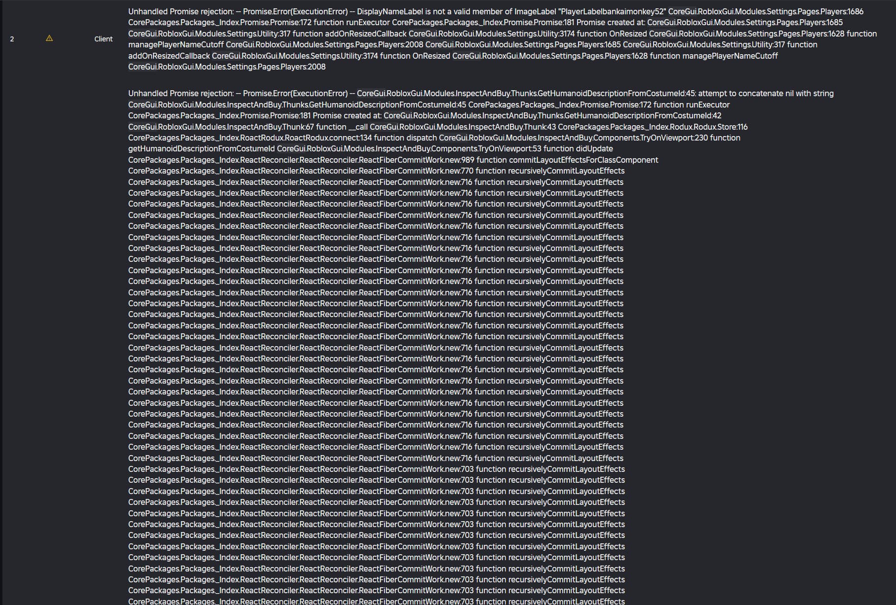 Common CoreGui Errors - Engine Bugs - Developer Forum | Roblox