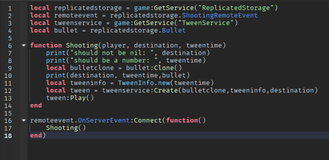 RemoteEvent turns parameters into nil - Scripting Support - Developer ...