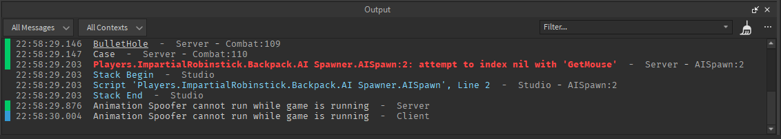 Attempt to index nil - Scripting Support - Developer Forum | Roblox
