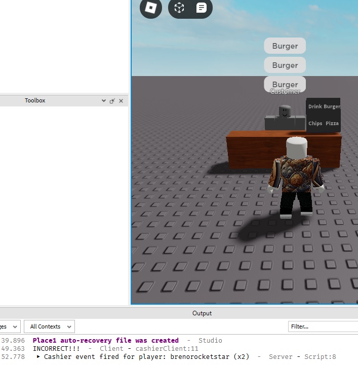 Help needed using "Remote Events" to send the players username from ...
