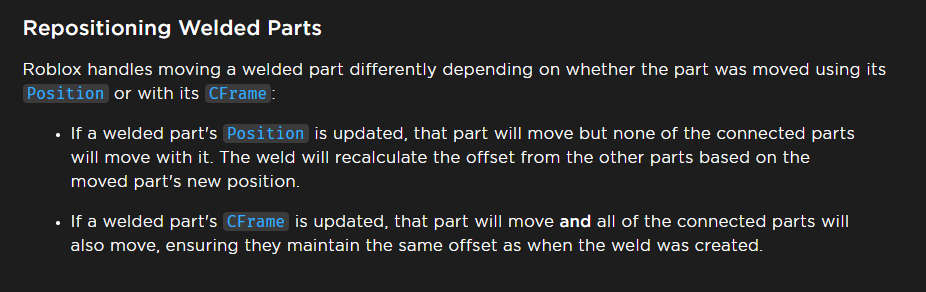 Help with welding a plane - Scripting Support - Developer Forum | Roblox
