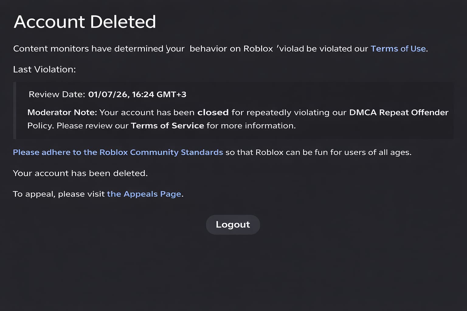 Permanent IP Ban Applied Without Any DMCA or Policy Violation ...