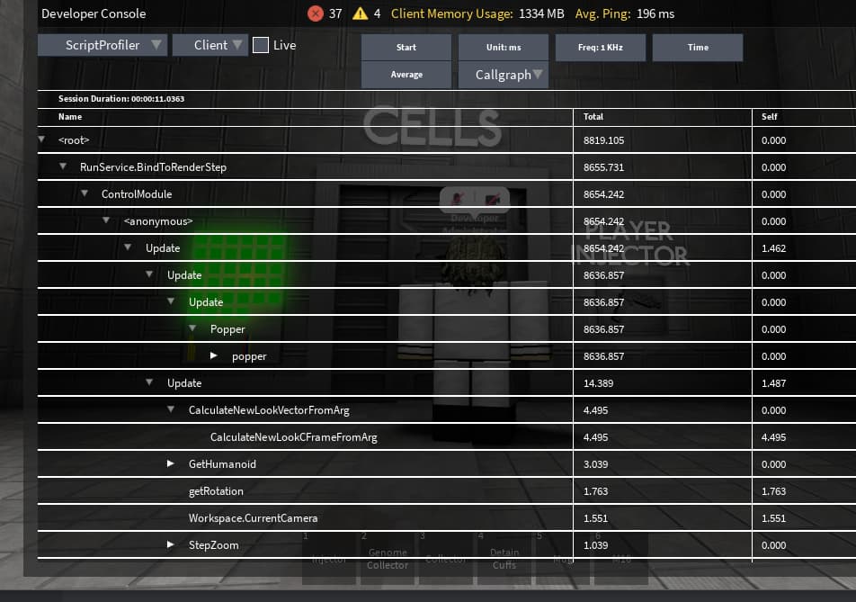RunService BindToRenderStep in CameraModule causing huge camera movement lag when server gets ...