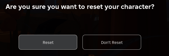 Inconsistent "Respawn" vs "Reset" terminology in Roblox core menu ...