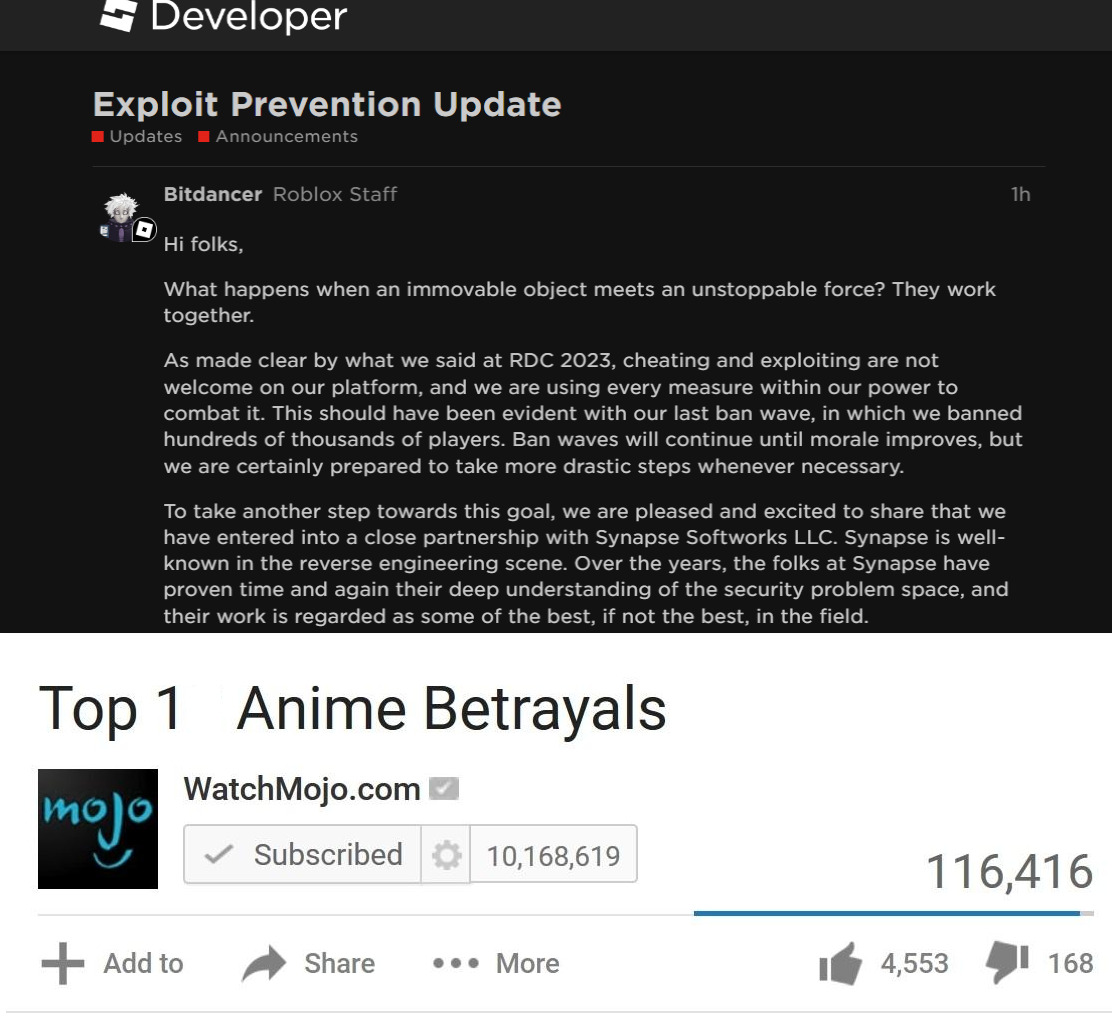 Exploit Prevention Update - Announcements - Developer Forum | Roblox