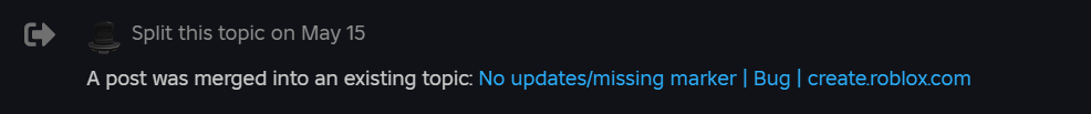 Duplicate topics should be merged - Forum Features - Developer Forum | Roblox