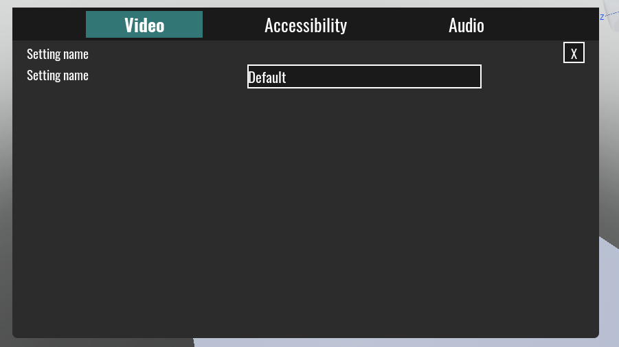 Settings menu does not match art style with everything else - Art Design Support - Developer ...