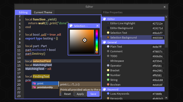 Repaint | Personalize your script editor - Community Resources ...