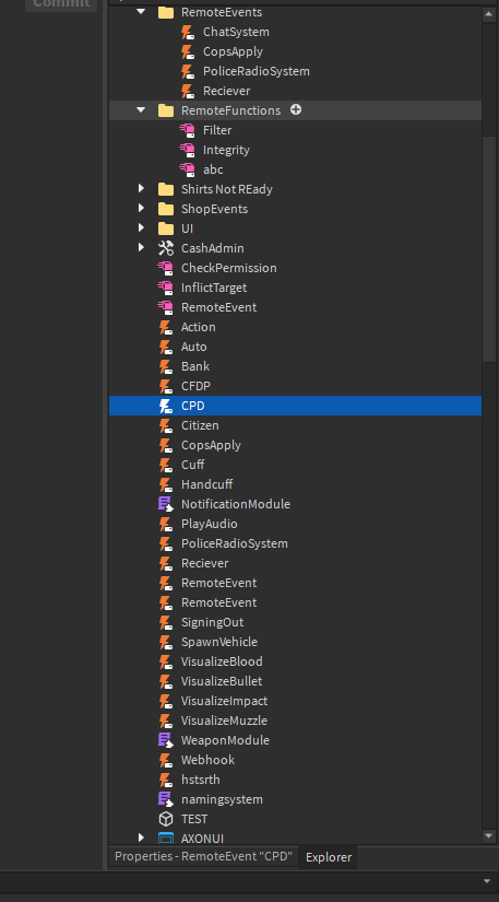 Unable to change teams "/checkin" works (used to log in police team ...