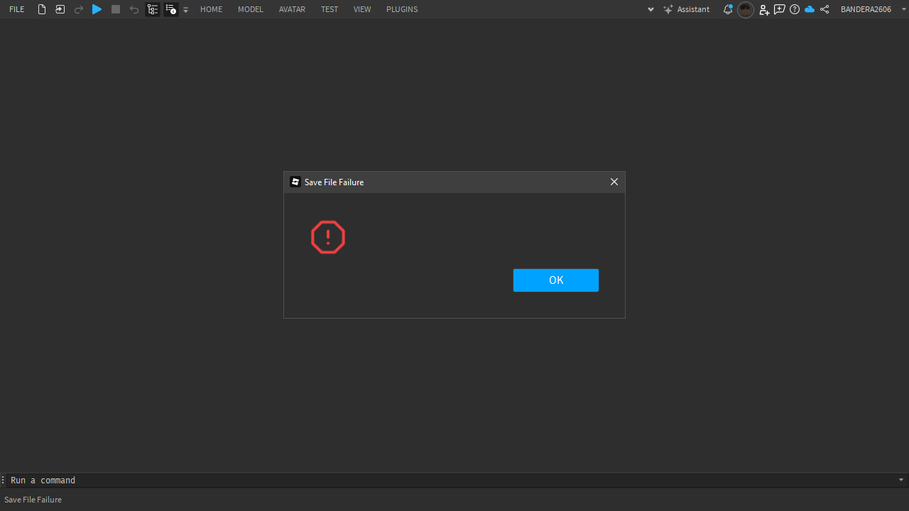 Studio crash during loading process with error "Save File Failure" - Studio Bugs - Developer ...
