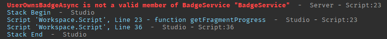 Badge progress on text is not working - Scripting Support - Developer Forum | Roblox