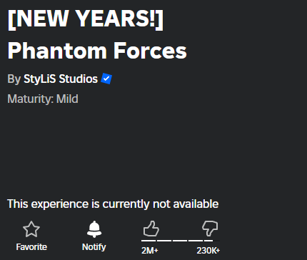 [Experience Page] Experience shows as "This experience is currently not ...