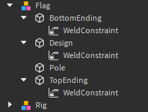 Flag (model) weld to player and possibly UGC - Building Support - Developer Forum | Roblox