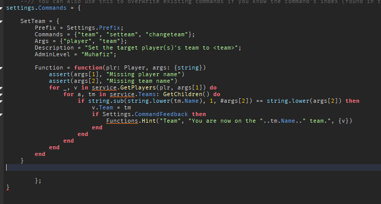 Adonis Admin Team Command Usable Only By Players Scripting Support 0227