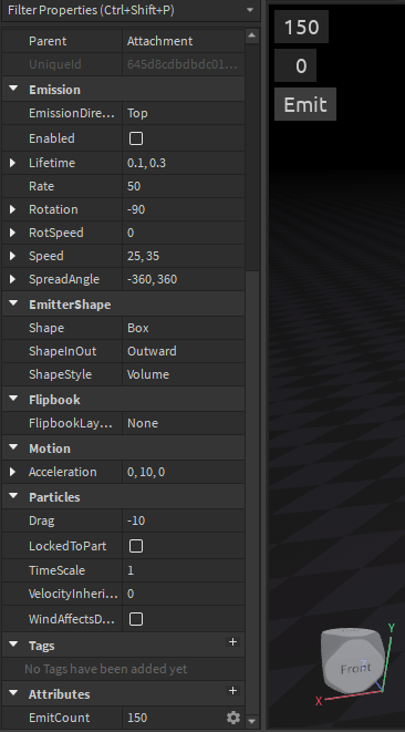 How Can I Emit Particles Properly Scripting Support Developer Forum Roblox