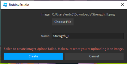 "Make sure what you upload is an image" error when item is an image - Studio Bugs - Developer ...