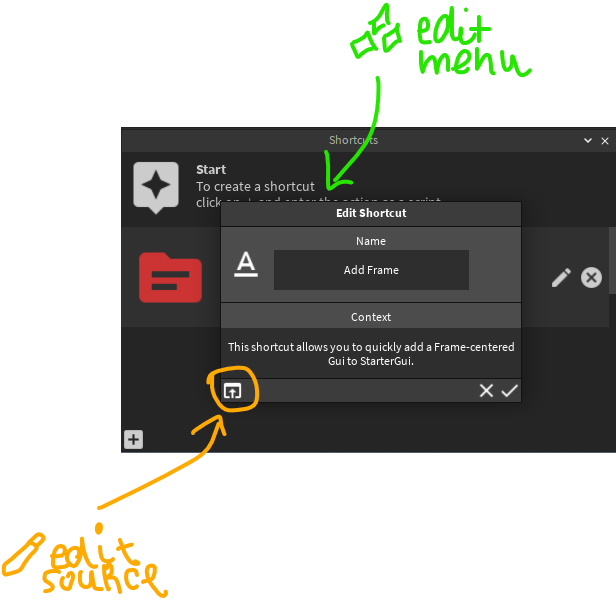 Shortcuts - Creating and Saving Internal Script Commands | Plugin - Community Resources ...