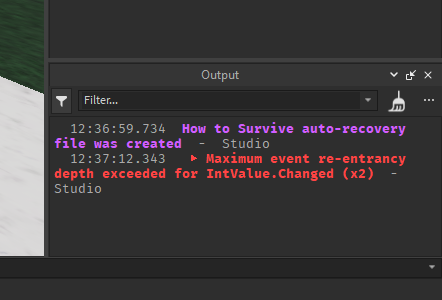 "Maximum event re-entrancy....." da heck is thisss! - Scripting Support - Developer Forum | Roblox