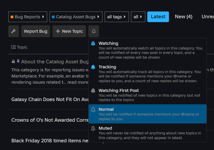 Make a megathread for Catalog Asset Bugs - Forum Features - Developer Forum | Roblox