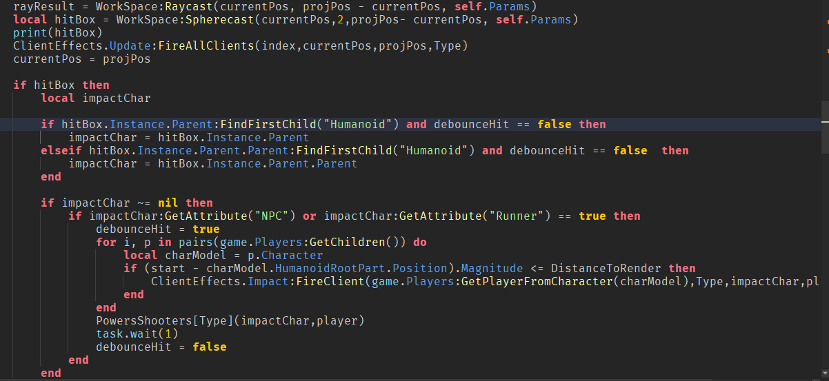 Problem with shapecast giving error - Scripting Support - Developer Forum | Roblox
