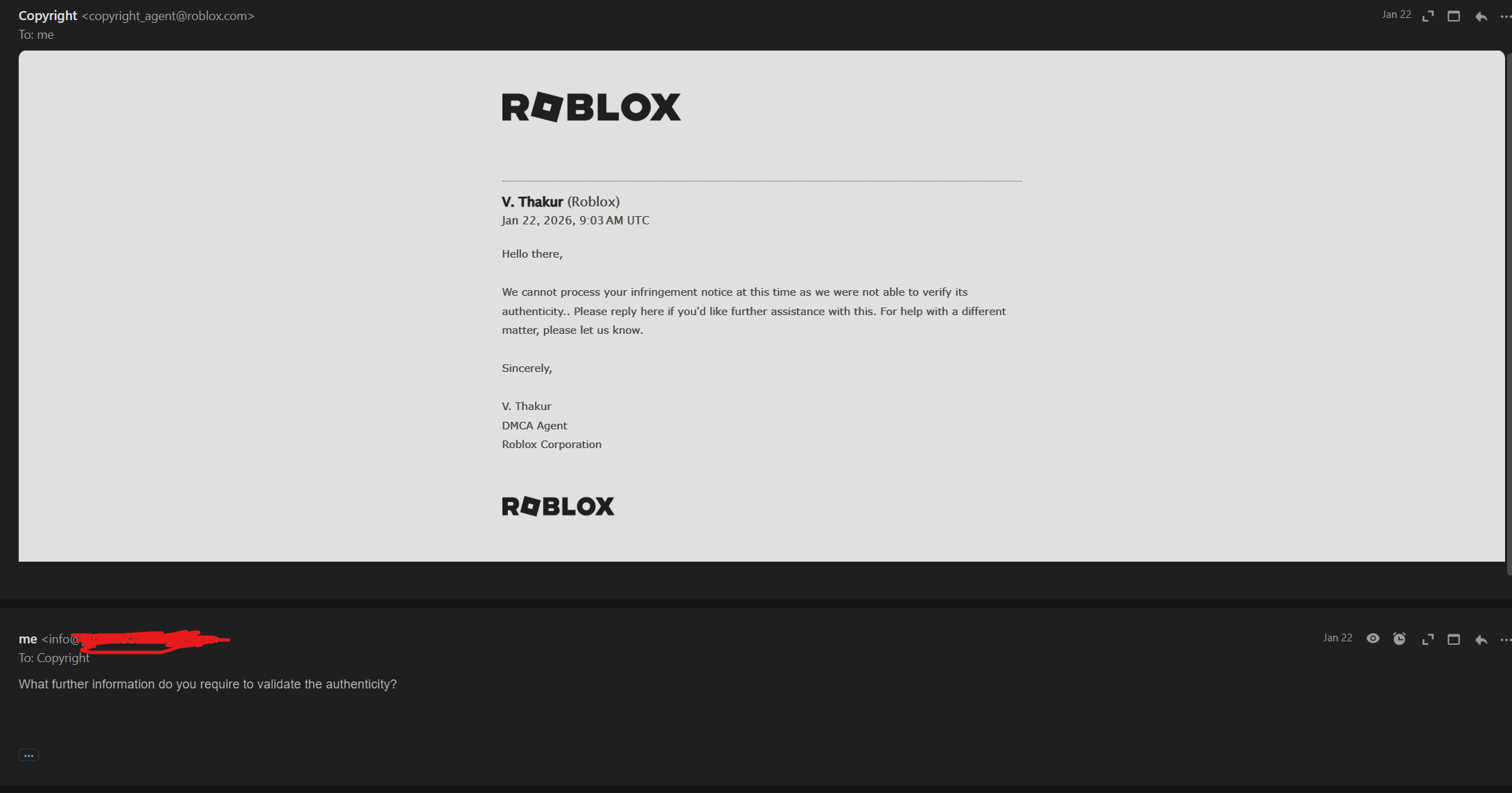Roblox's DMCA is absolutely worthless - Platform Usage Support ...