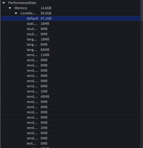 High memory usage is impacting performance - Studio Bugs - Developer Forum | Roblox